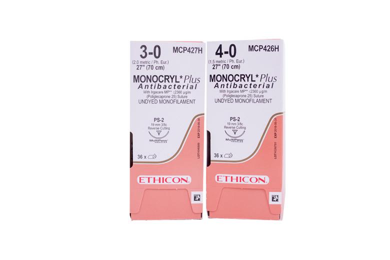 MONOCRYL PLUS Sutura quirúrgica sintética monofilamento absorbible