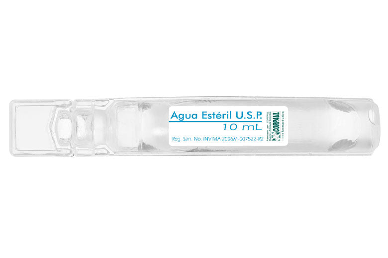 AGUA ESTERIL INYECC AMPOLLA 10ML X50
