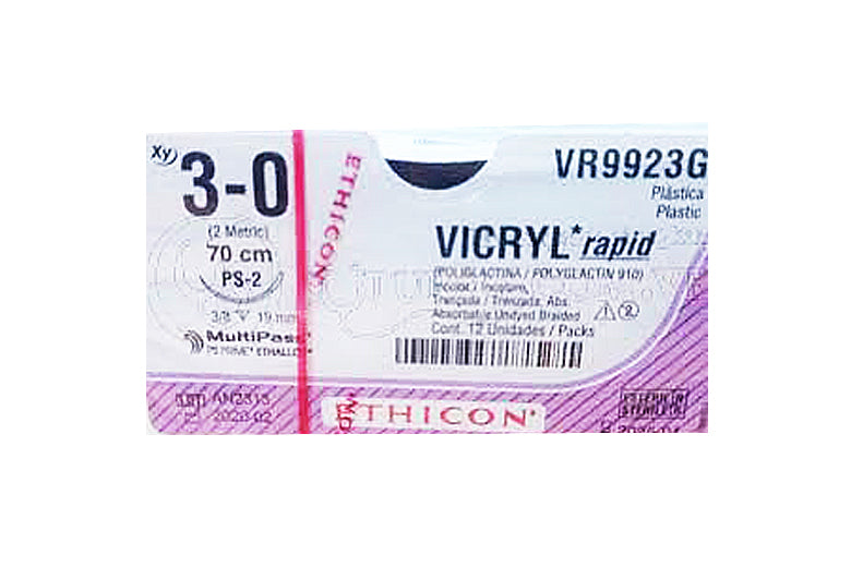 VICRYL RAPID 3-0 PS2 70CM R.VR9923G X12